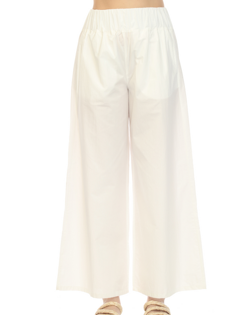 Poplin Pant - Handmade 100% Cotton Light and Airy High-Waisted