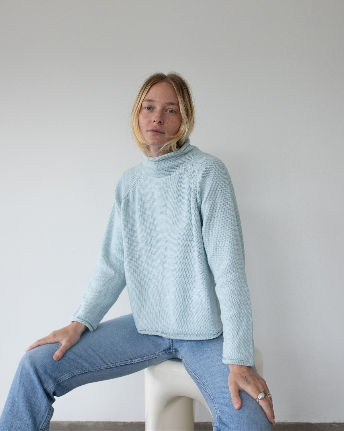 San Francisco Sweater - Handmade 100% Cotton Rollneck