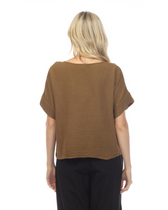 Boxy Tee - Handmade 100% Cotton with French Seams