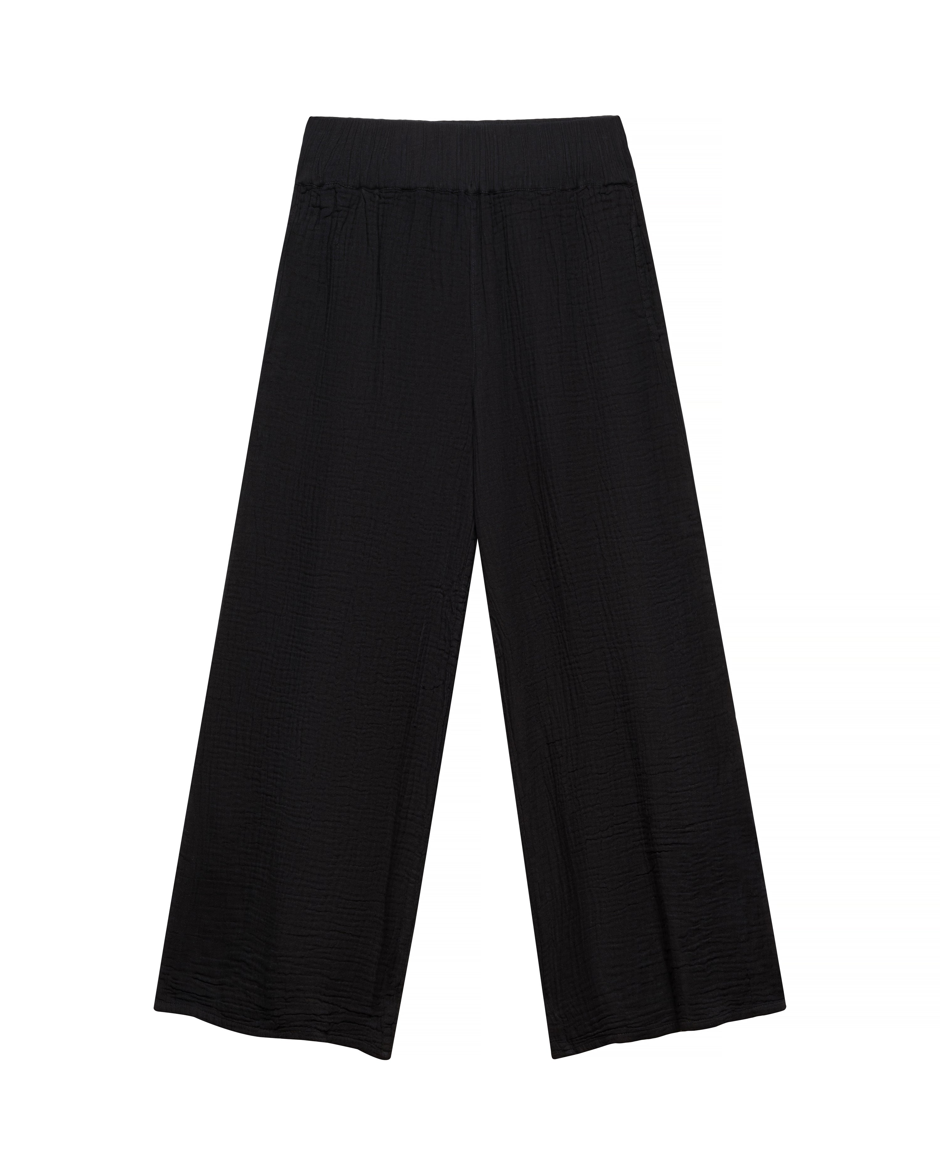 Crinkle Cotton Pant - Handmade 100% Cotton High-Waisted