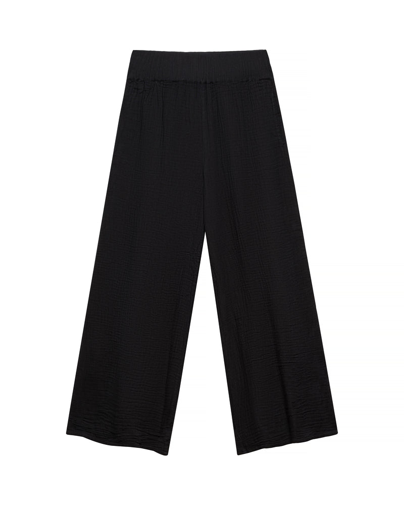 Crinkle Cotton Pant - Handmade 100% Cotton High-Waisted