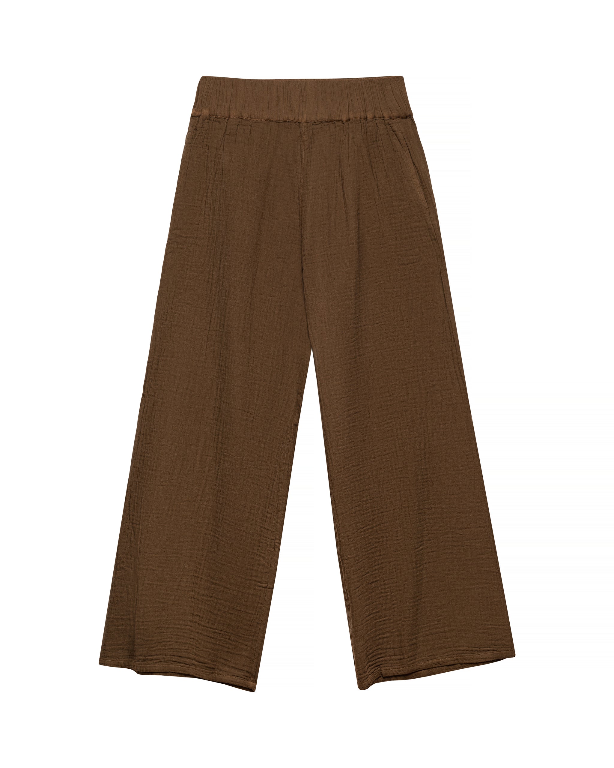 Crop Crinkle Cotton Pant
