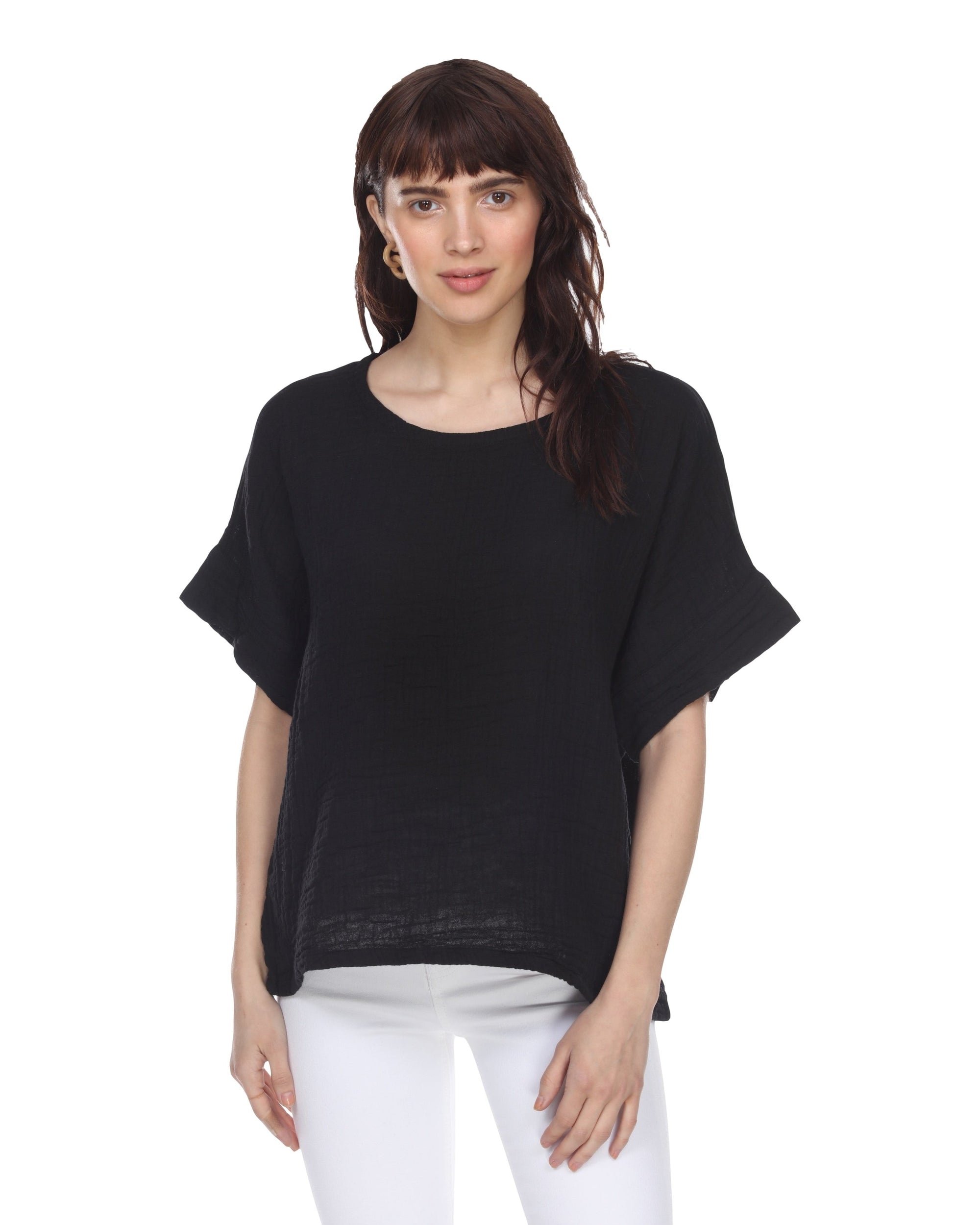 Boxy Tee - Handmade 100% Cotton with French Seams
