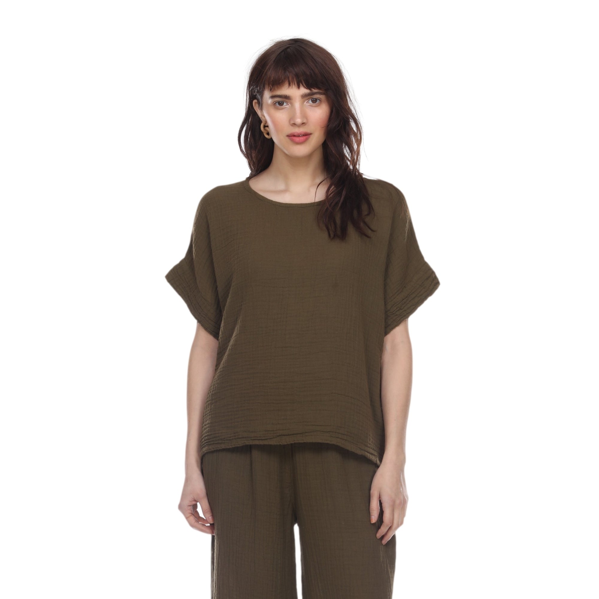 Boxy Tee - Handmade 100% Cotton with French Seams