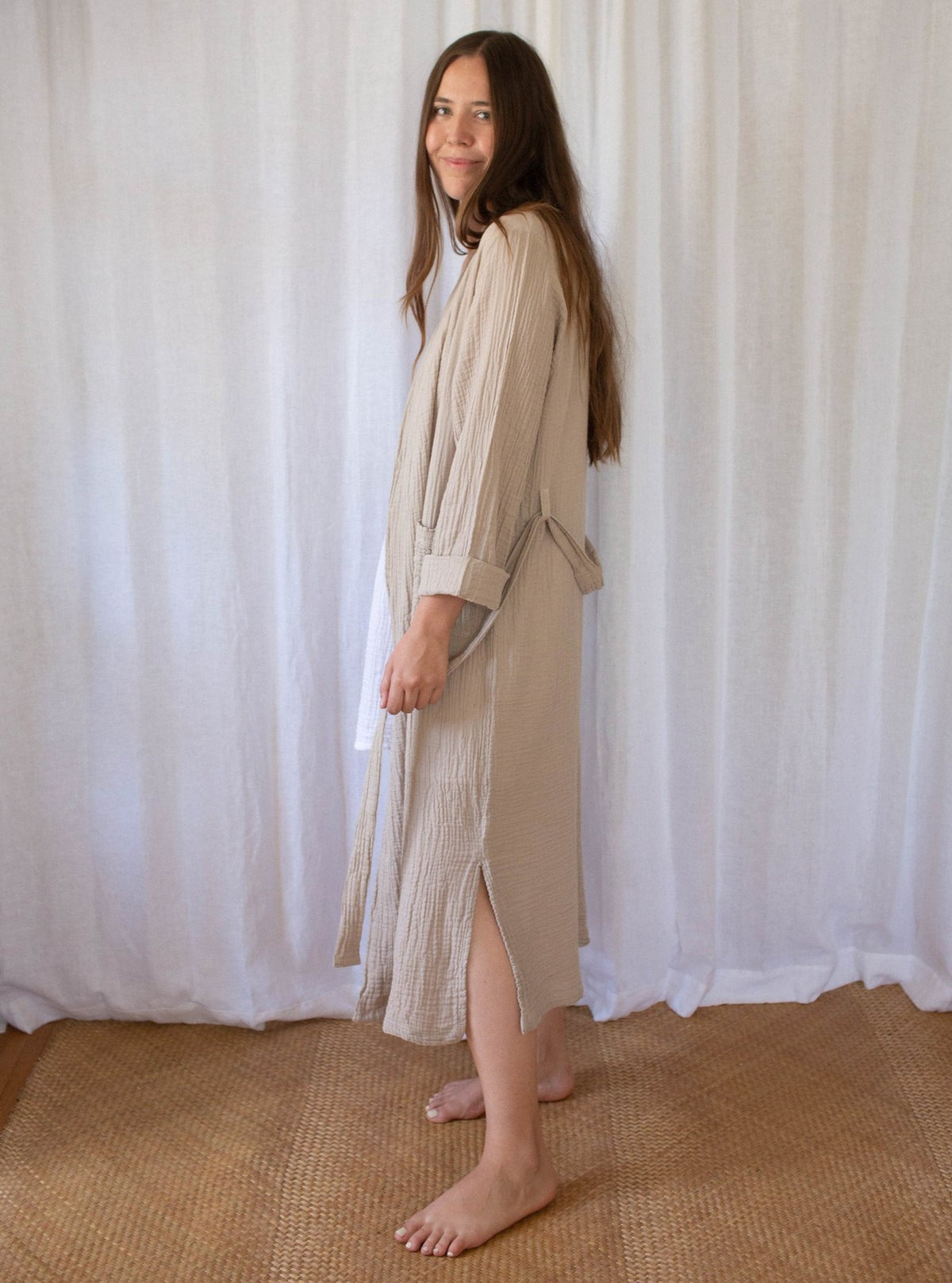 Cotton Robe - Handmade 100% Cotton Maternity and Postpartum
